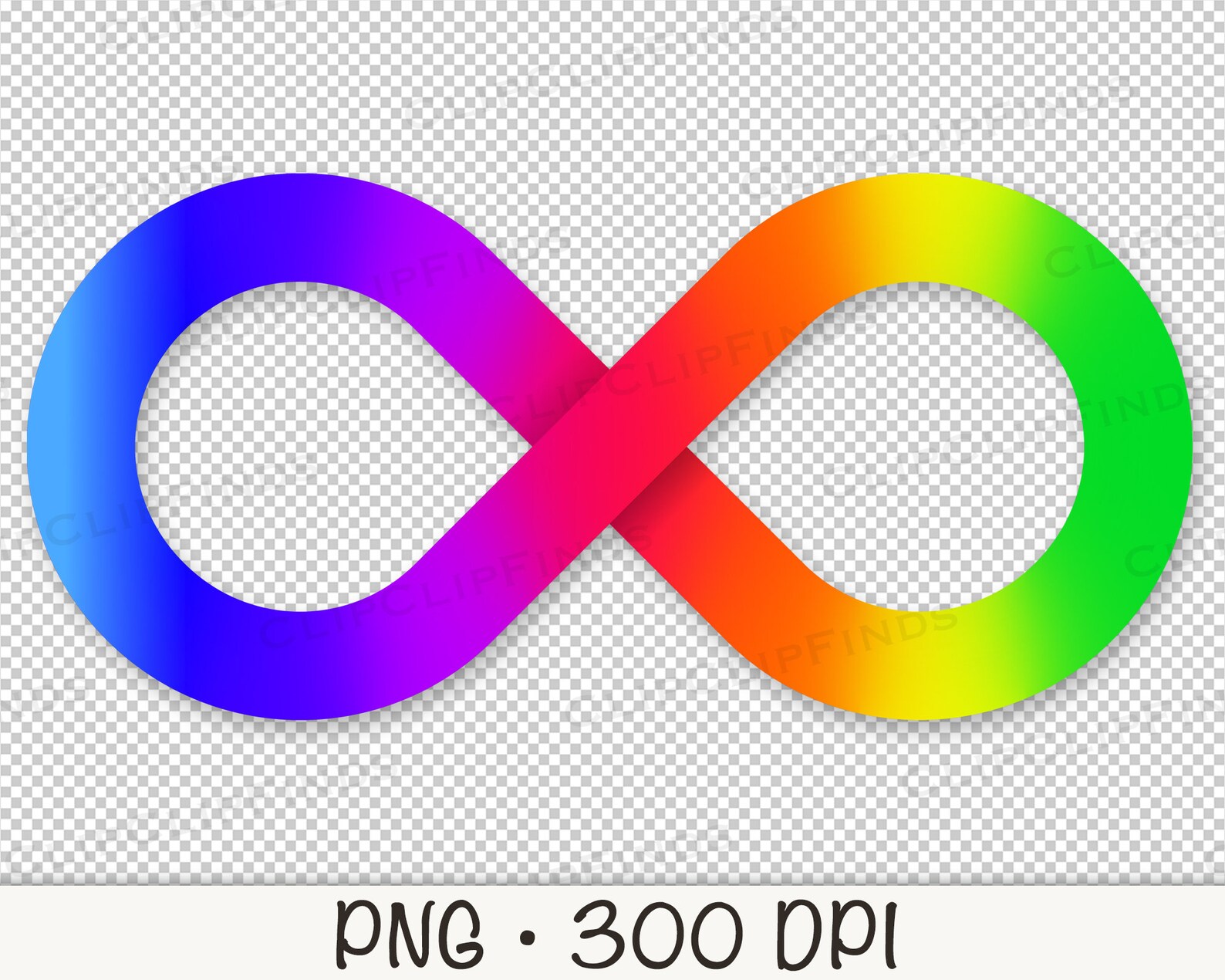 Rainbow Infinity Symbol PNG: Autism Awareness, Neurodiversity (digital ...