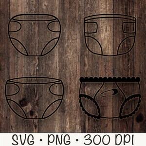 Diaper Outline SVG, Diaper PNG, Diaper Clipart, Baby Diaper Graphics ...