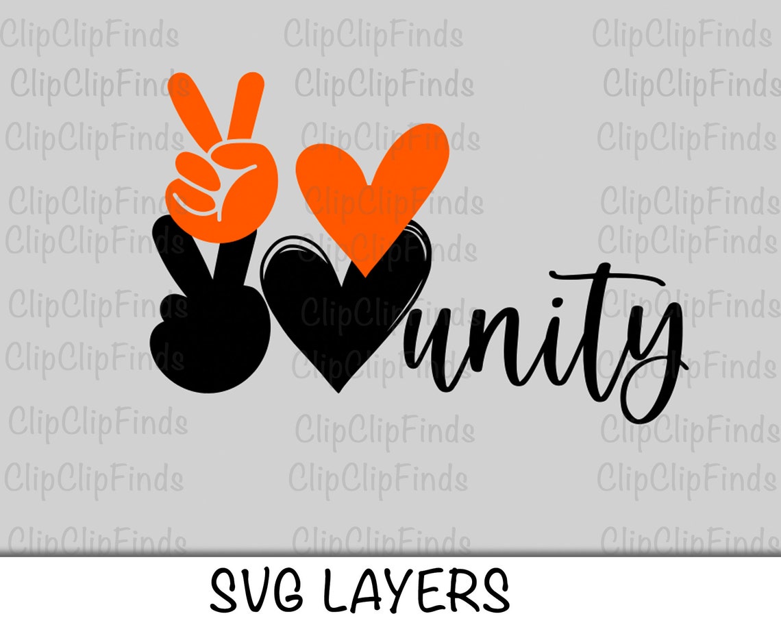 Peace Love Unity SVG: Unity Day Clipart (digital Download) - Etsy