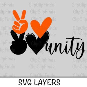 Peace Love Unity SVG: Unity Day Clipart (digital Download) - Etsy