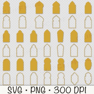 Mediterranean Border Frames SVG, Outline,arabic Frames, Moroccan Frames ...