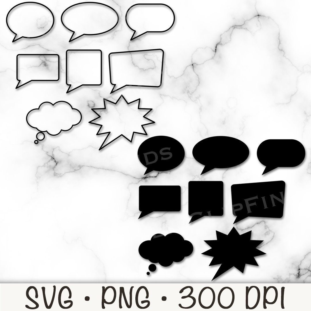Speech Bubbles SVG, Speech Bubbles Outline PNG, Speech Bubbles Clipart ...
