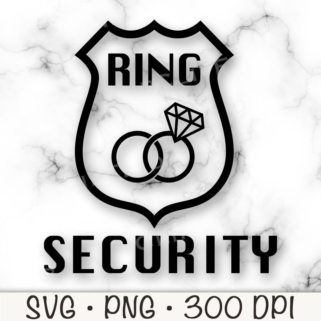 Ring Security SVG, Ring Security PNG, Police Badge, Wedding, Bridal ...