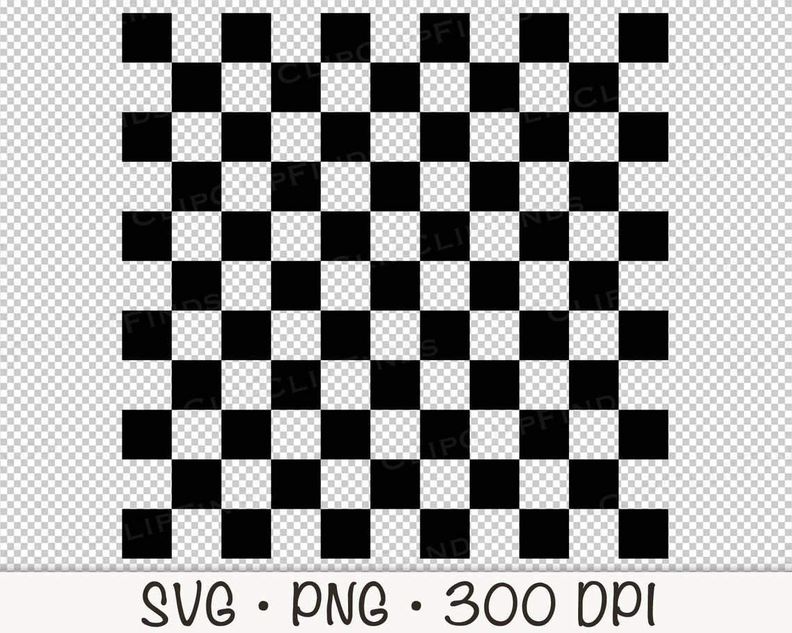 Checkerboard Pattern SVG, PNG, Transparent Background, Instant Digital ...