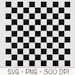 Checkerboard Pattern SVG, PNG, Transparent Background, Instant Digital ...