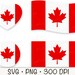 Canadian Flag SVG, Canadian Flag Circle, Canadian Flag Heart, Vector ...
