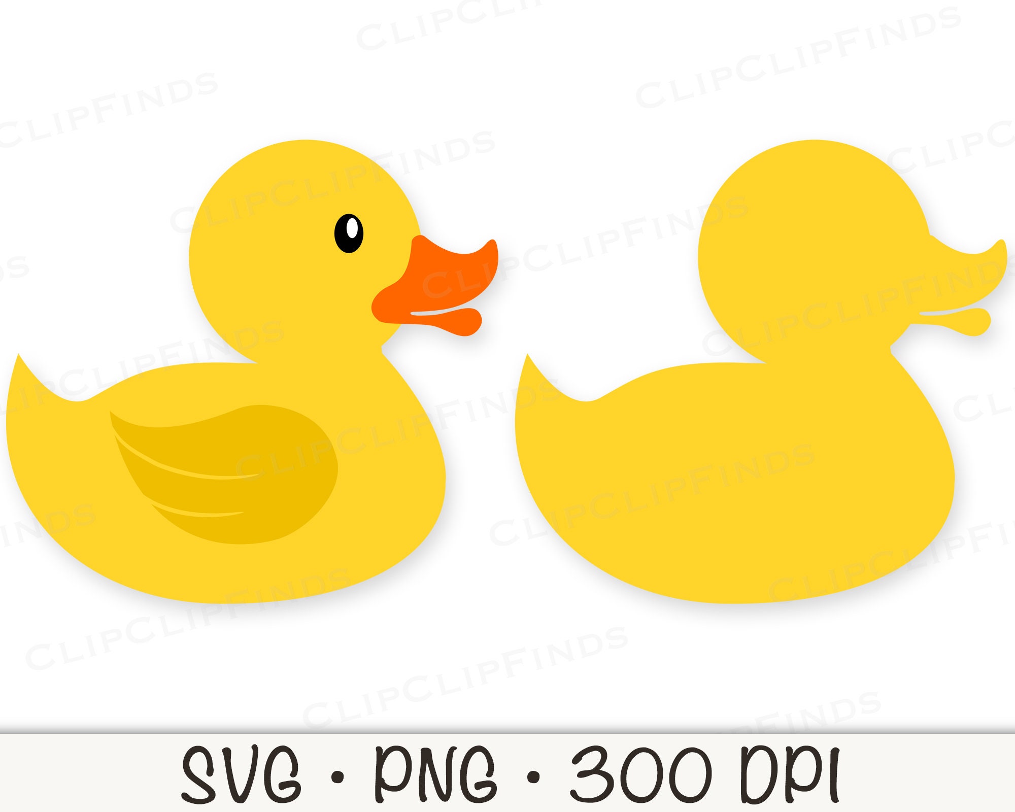 Rubber Duck Silhouette Clip Art