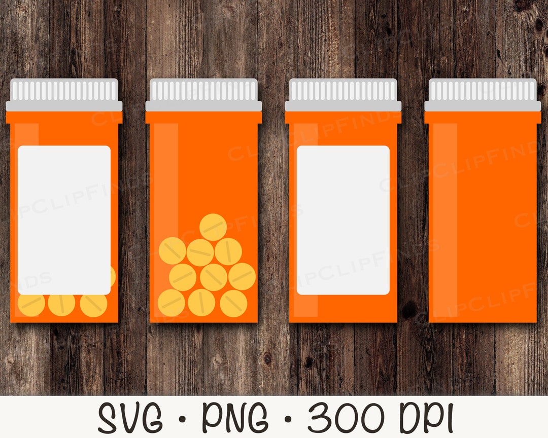 Medicine Bottle Bundle | Prescription Bottle | SVG PNG | Instant ...