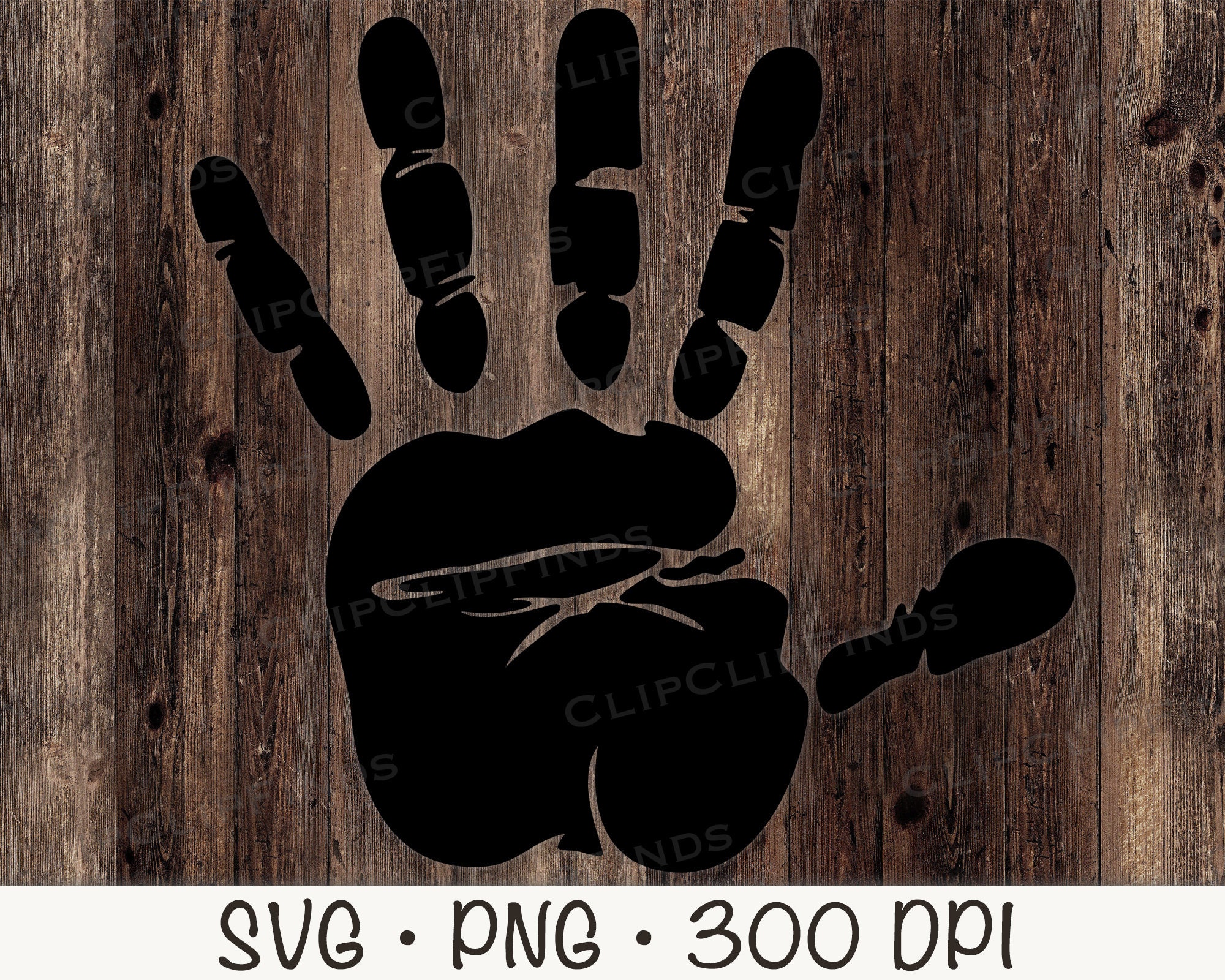 Handprint SVG Handprint PNG Vector Cut File Transparent - Etsy Israel