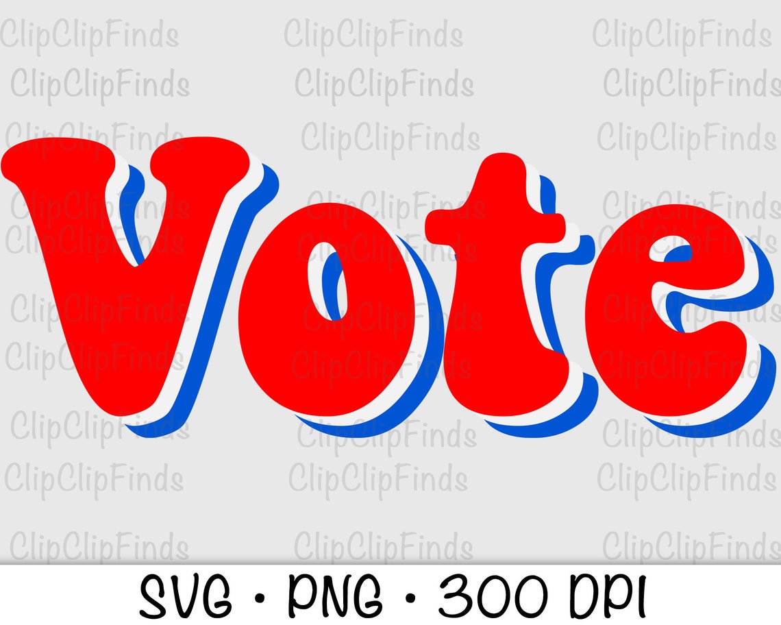 Vote SVG Retro Vote Election Your Vote Matters Groovy - Etsy