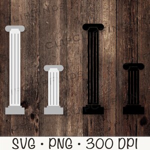 Pillar SVG, Pillar PNG, Pillar Silhouette, Column Clipart, Digital ...