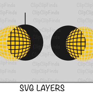 Disco Ball, Bundle, Groovy, SVG Vector Cut File and PNG Transparent ...