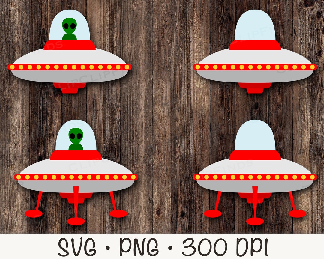 Space Ship SVG UFO Spaceship Svg Flying Saucer Png UFO - Etsy