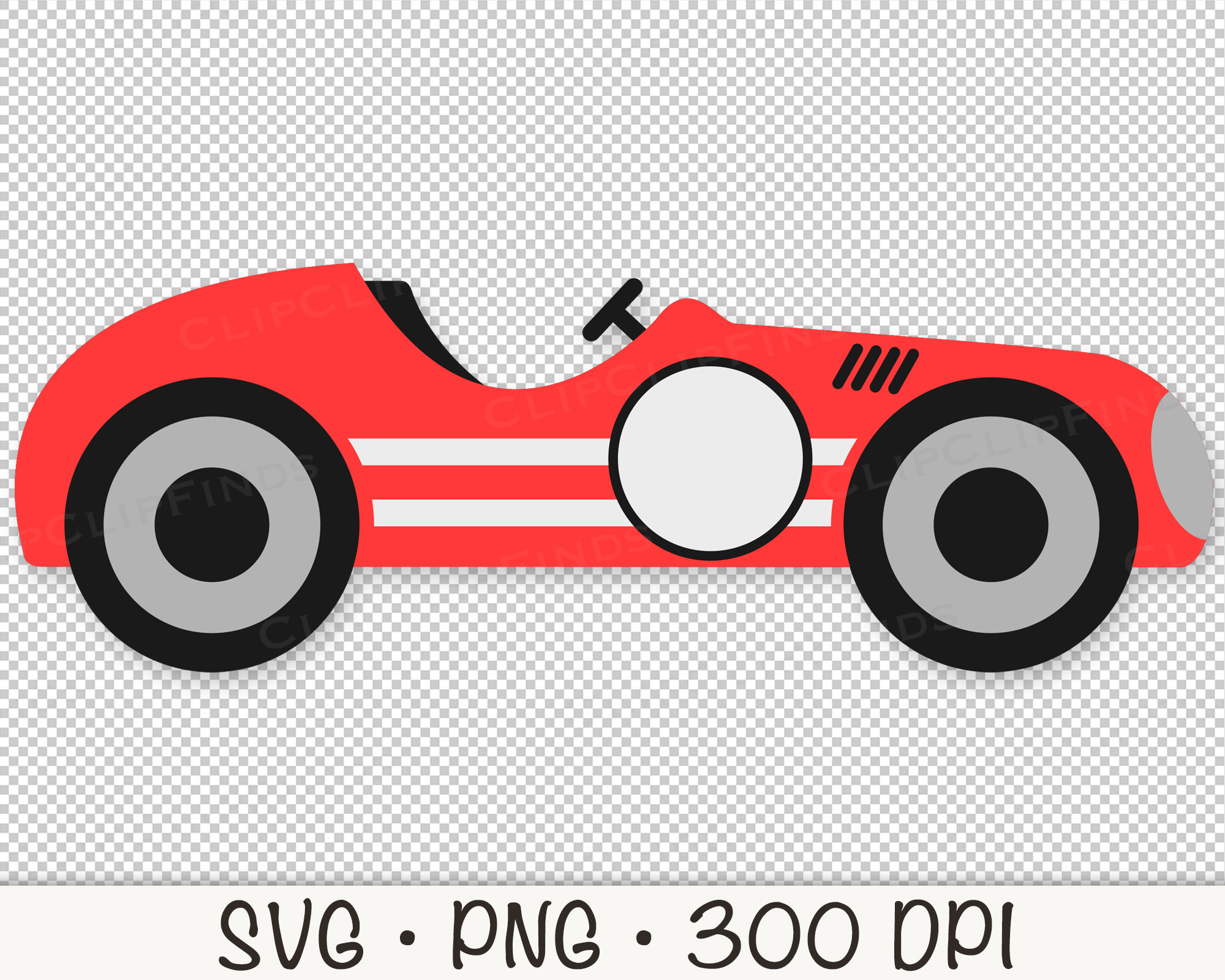 Red Race Car Clip Art