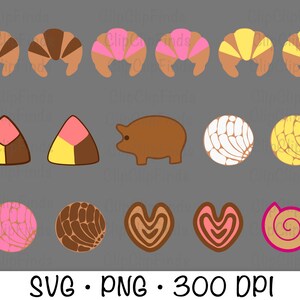 Mexican Sweet Bread Bundle Pan Dulce Concha Puerquitos - Etsy