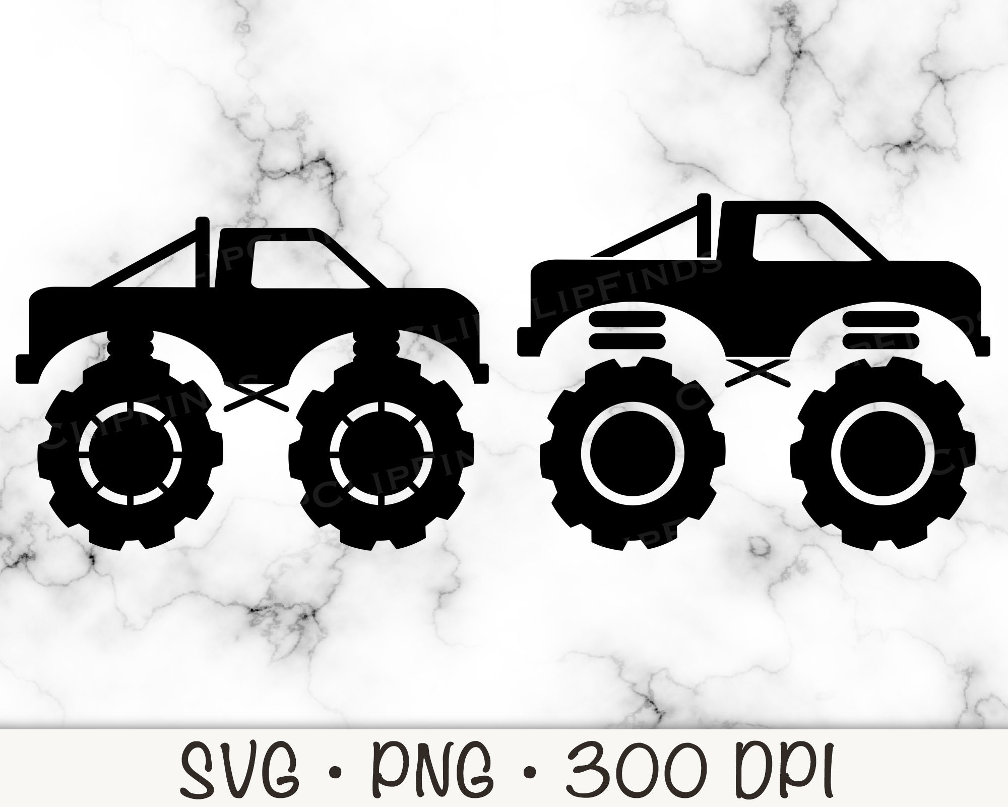 Monster Truck SVG Monster Truck PNG Vector Cut File - Etsy