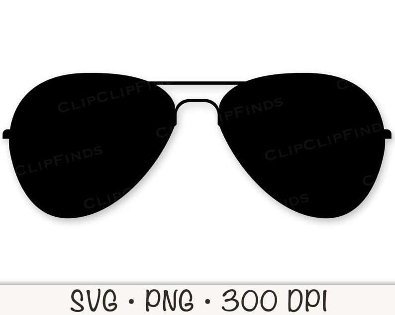 Sunglasses SVG Aviator Sunglasses SVG Cut File PNG - Etsy