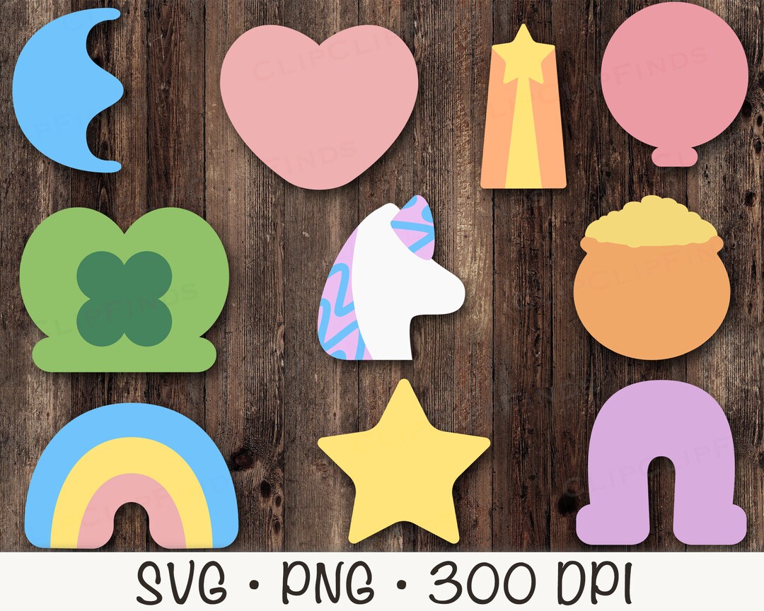 Saint Patrick's Day Cereal Marshmallow Shapes SVG, Balloon, Leprechaun ...