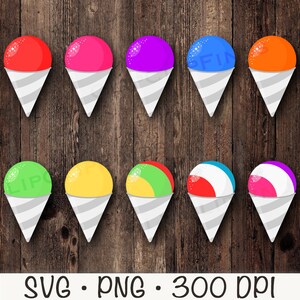 Snow Cones Bundle, Snow Cones SVG, Snow Cones PNG, Snow Cones Clipart ...