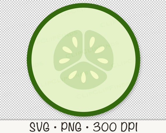 Cartoon Cucumber Slice