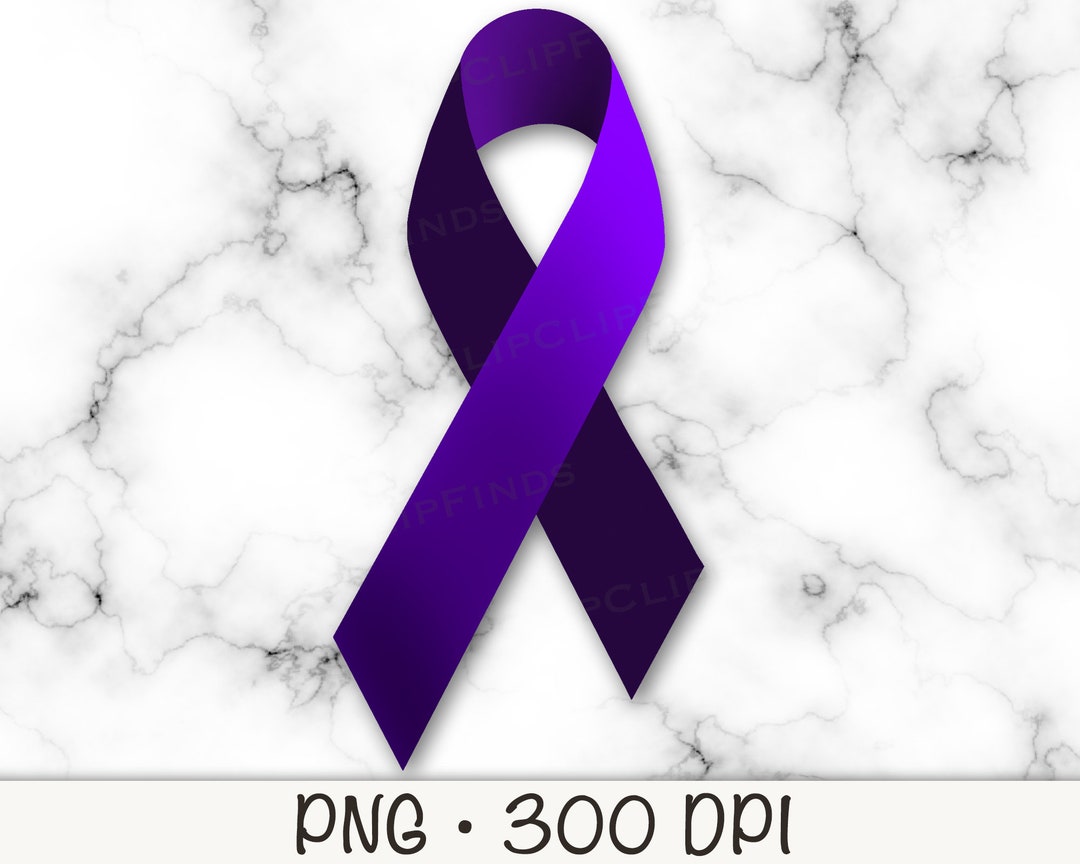 Purple Domestic Violence Awareness Ribbon PNG Transparent Background ...