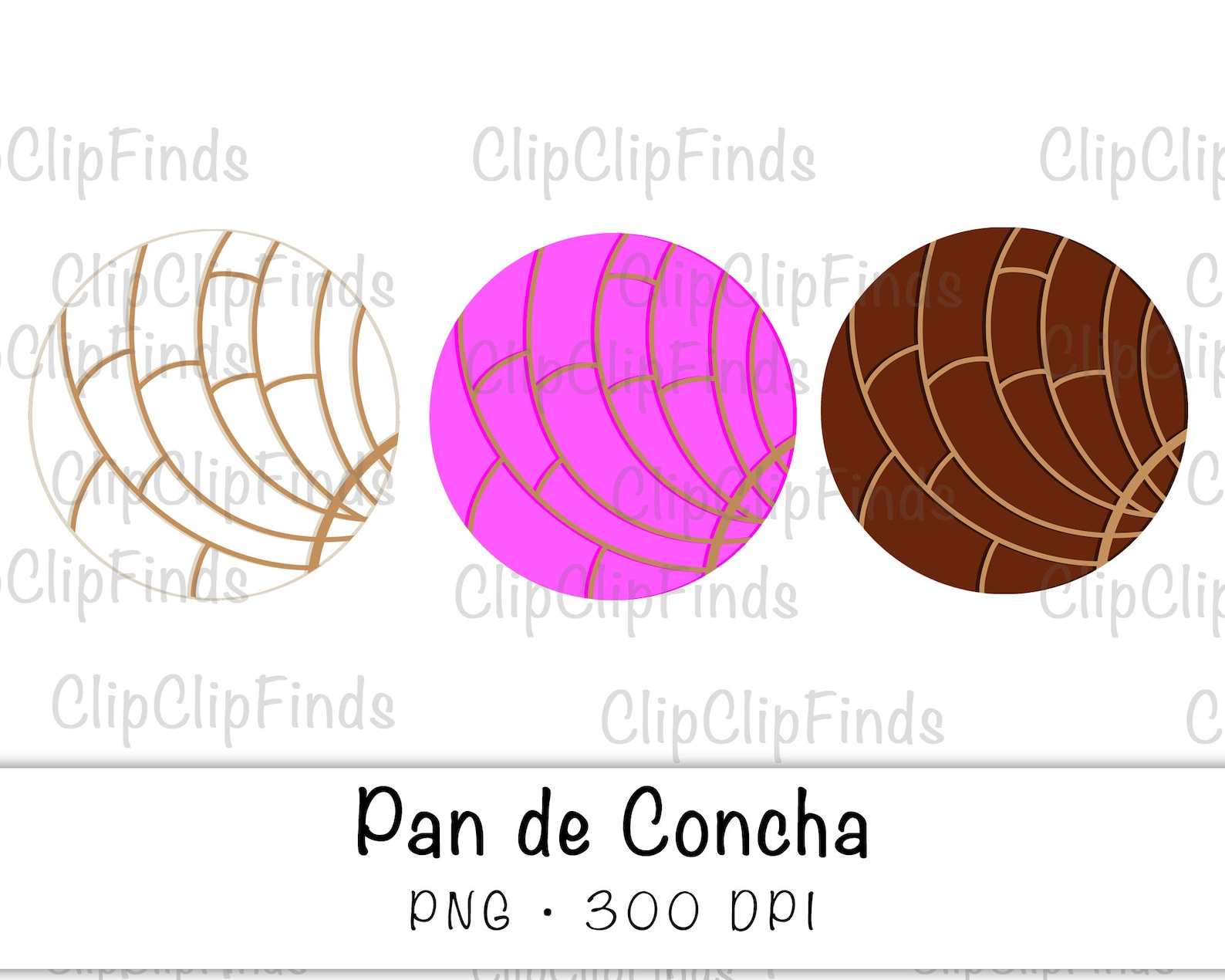 Pan De Concha Pan Dulce Mexican Sweet Bread PNG Transparent | Etsy