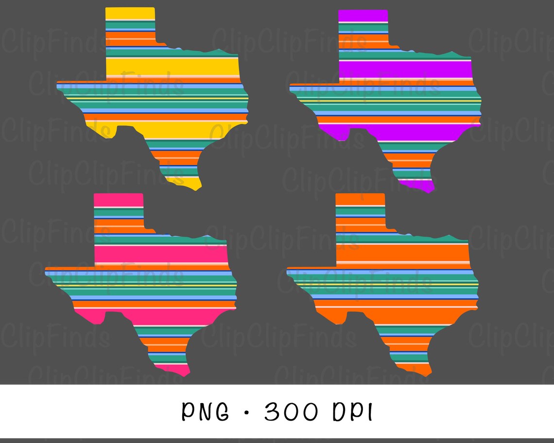 Texas State of Texas Serape PNG Transparent Background - Etsy