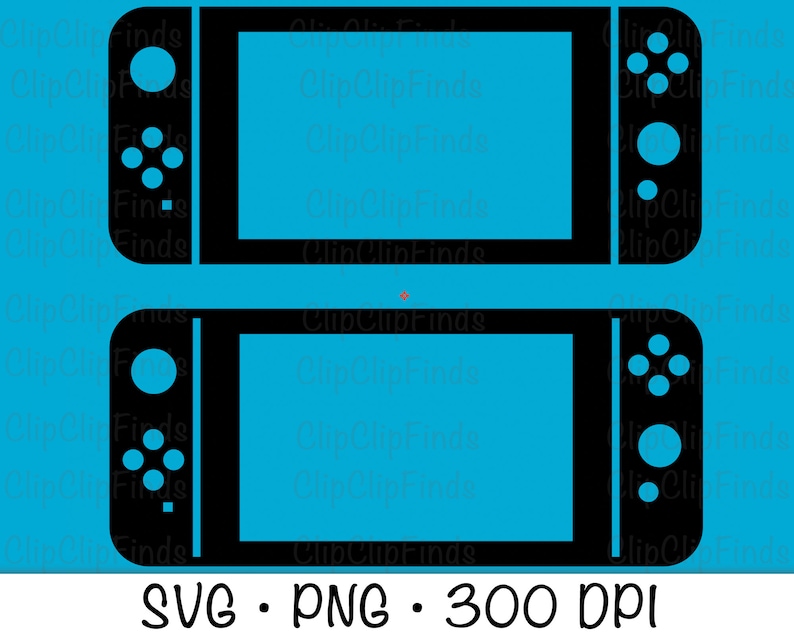 Gaming Switch Controller SVG: PNG Clipart, 300 DPI (digital Download ...