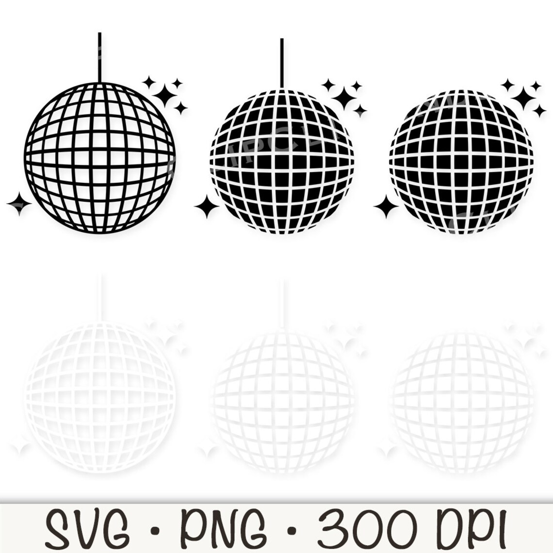 Disco Ball SVG, Disco Ball Outline, Disco Ball Clipart, Groovy, 70's ...