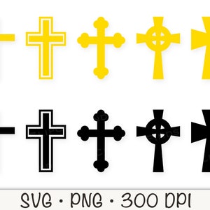 Cross SVG, Cross Bundle Pack, Cross Vector, Christian Cross, Catholic ...