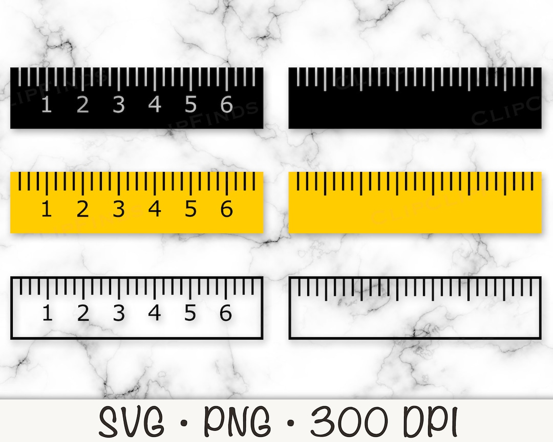 Ruler SVG Clipart: School Teacher Supply (digital Download) - Etsy