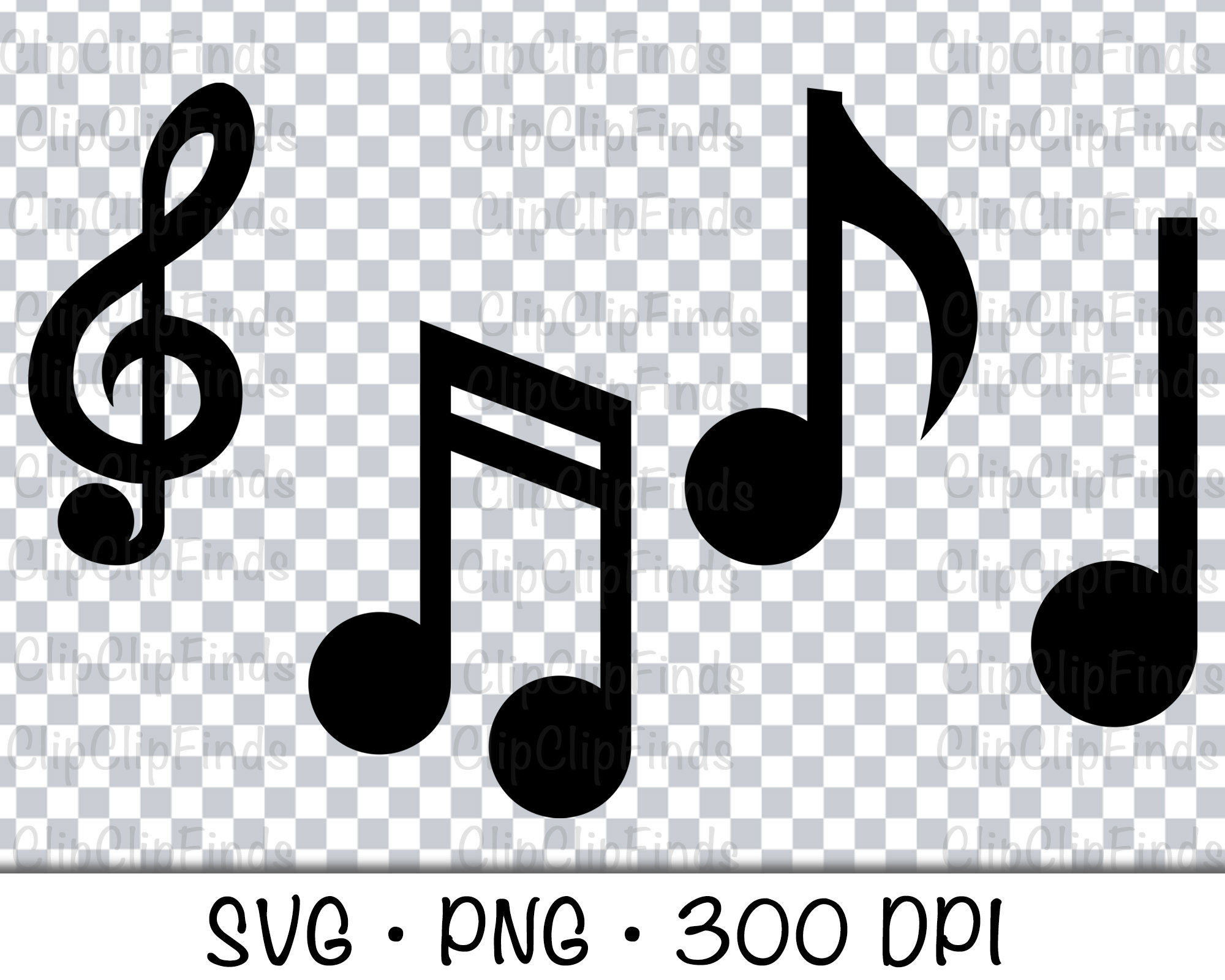 Musical Notes SVG Vector Cut Files Musical Notes PNG - Etsy Australia