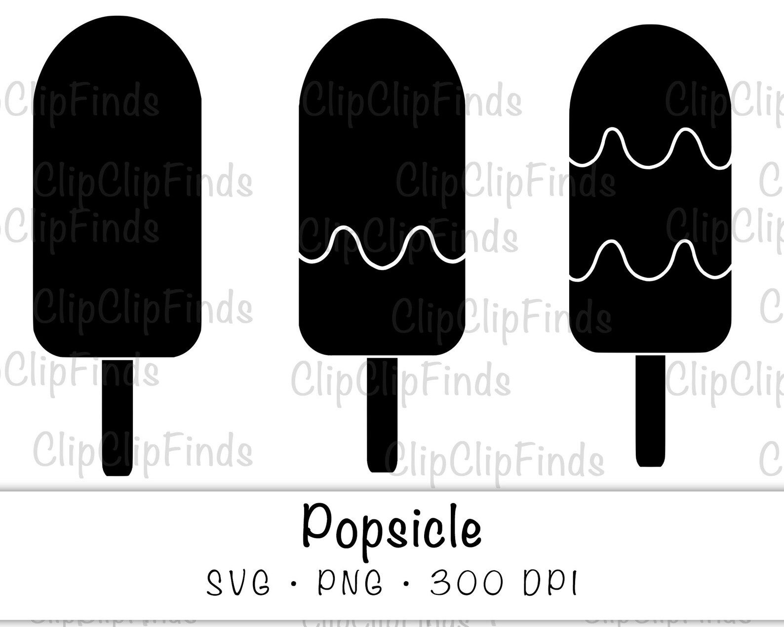 Popsicle SVG Vector Cut File and PNG Transparent Background | Etsy