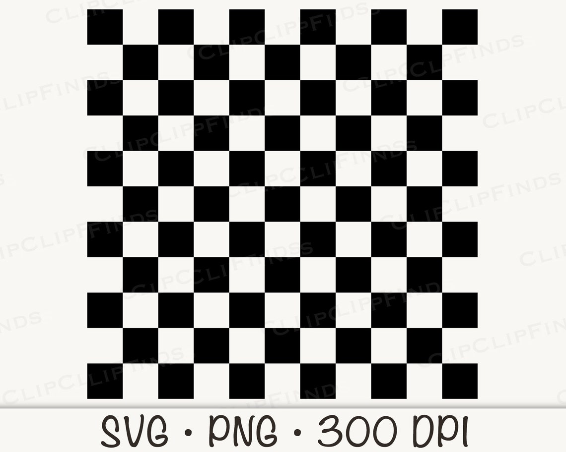 Checkerboard Pattern SVG, PNG, Transparent Background, Instant Digital ...