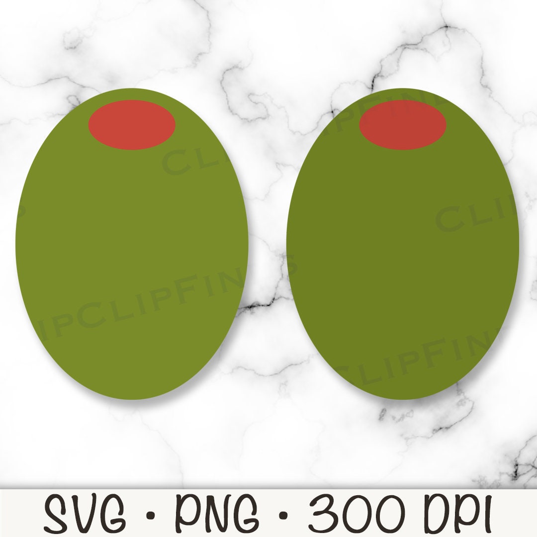Olive SVG, Olive PNG, Olive Clipart, Olive Vector File, Green Olive ...