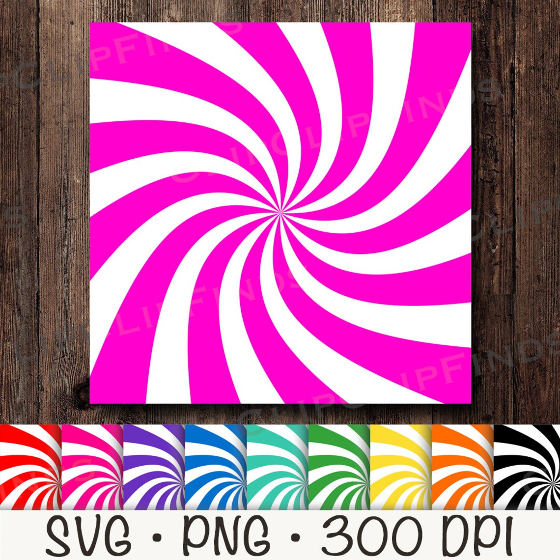 Swirl Digital Paper, Starburst Digital Paper SVG, PNG, Sunburst ...