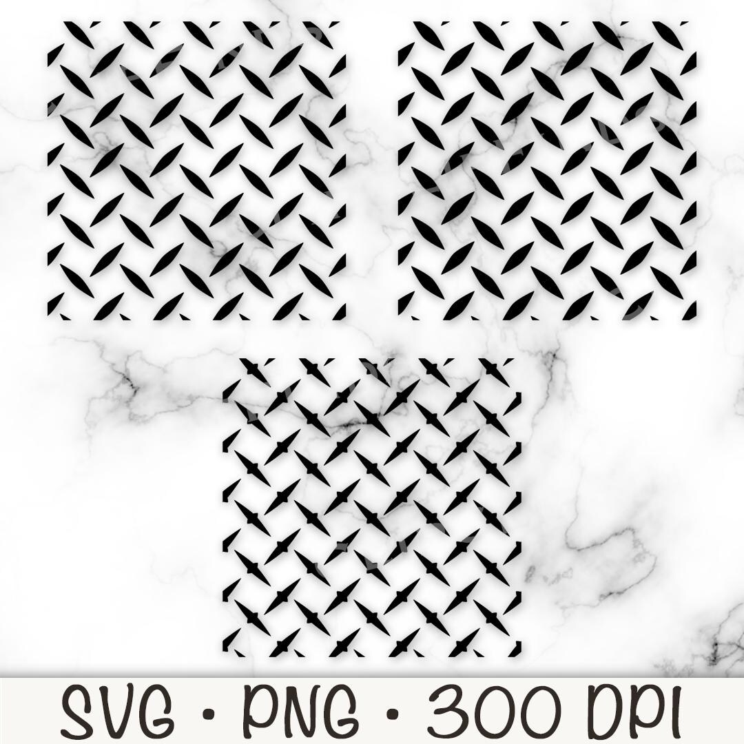 Diamond Plate Pattern SVG, Seamless, Metal Texture, Steel, PNG, Vector ...