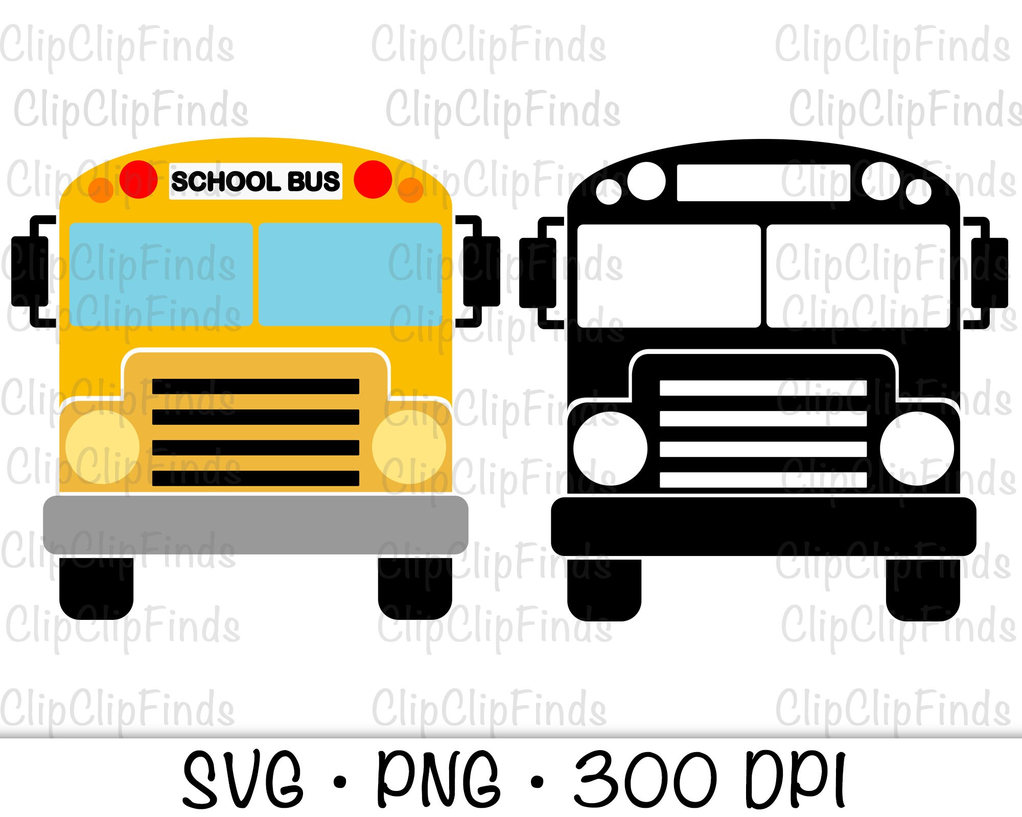 School Bus SVG School Bus PNG School Bus Clipart Instant - Etsy UK