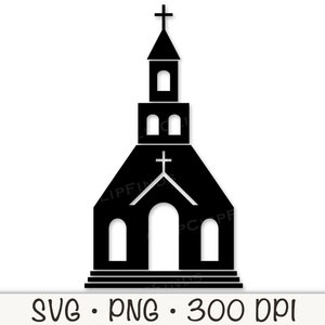 Church Vector, Church Building, SVG, PNG, Instant Digital Download - Etsy