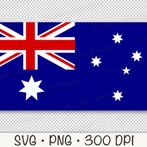 Australian Flag SVG, Australian Flag PNG, Australia, Instant Digital ...