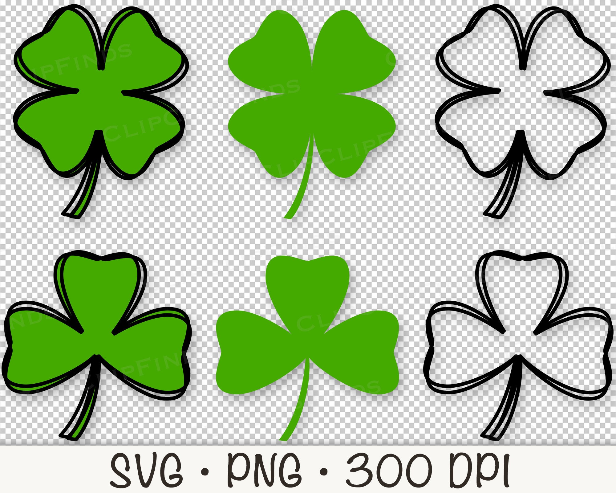 Three Leaf Clover Clip Art