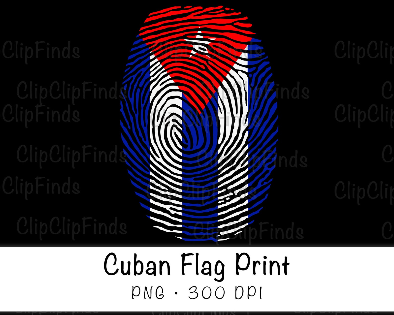 Cuban Flag Finger Print Patria Y Vida PNG Transparent - Etsy