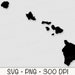Hawaiian State Map SVG, Hawaii SVG, Hawaii Map, Hawaii Archipelago ...