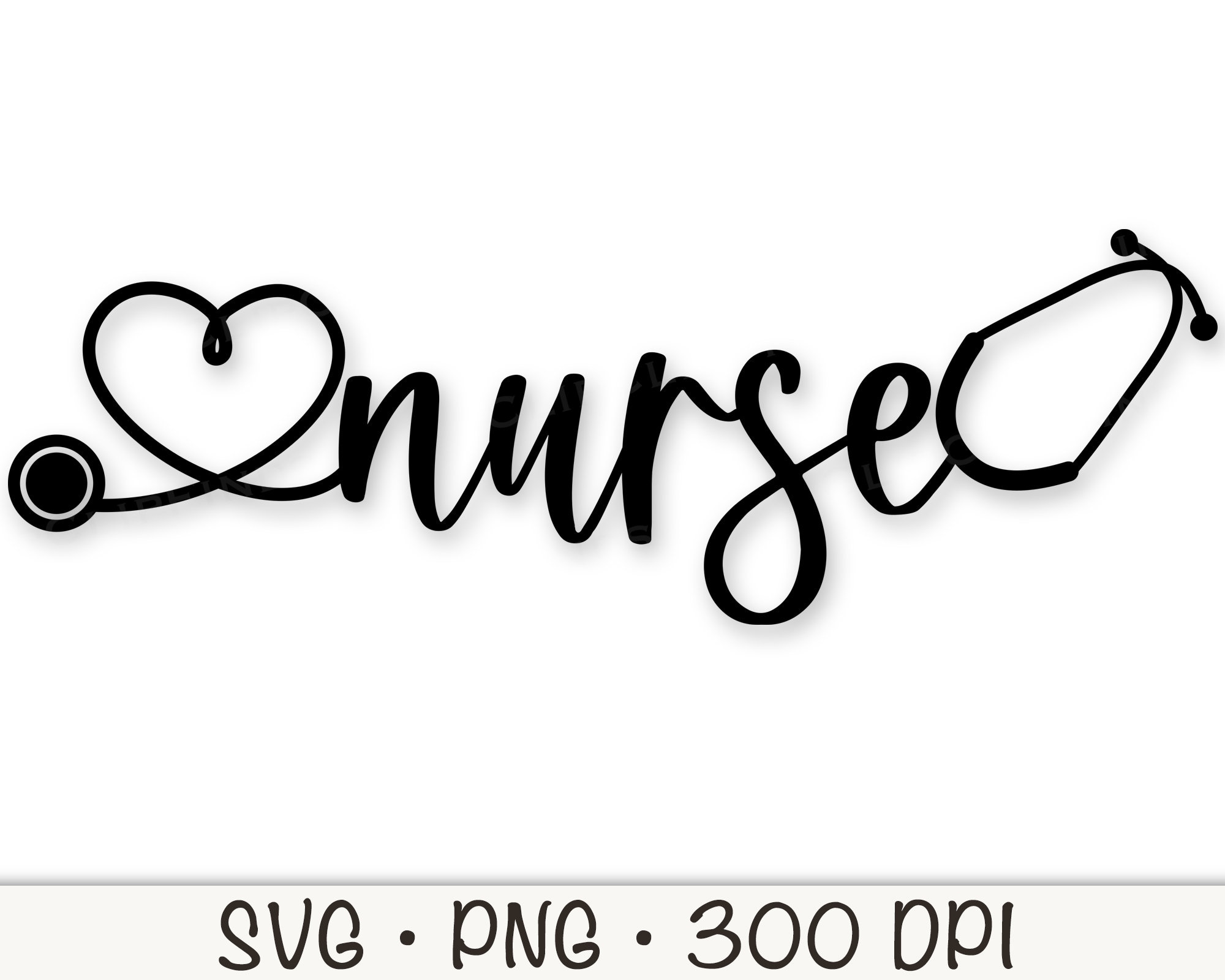 Stethoscope Heart Nurse SVG Nurse SVG Heart Stethoscope - Etsy Australia