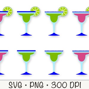 Margarita SVG, Margarita Clipart, Salt Rim, Pink Margarita, Margarita ...