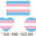 Transgender Flag SVG, Trans Flag, Transgender Pride, Gender Identity ...