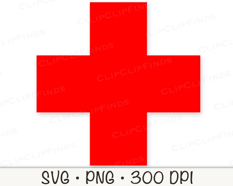 Red Cross SVG Vector Cut File and PNG Transparent Background - Etsy ...