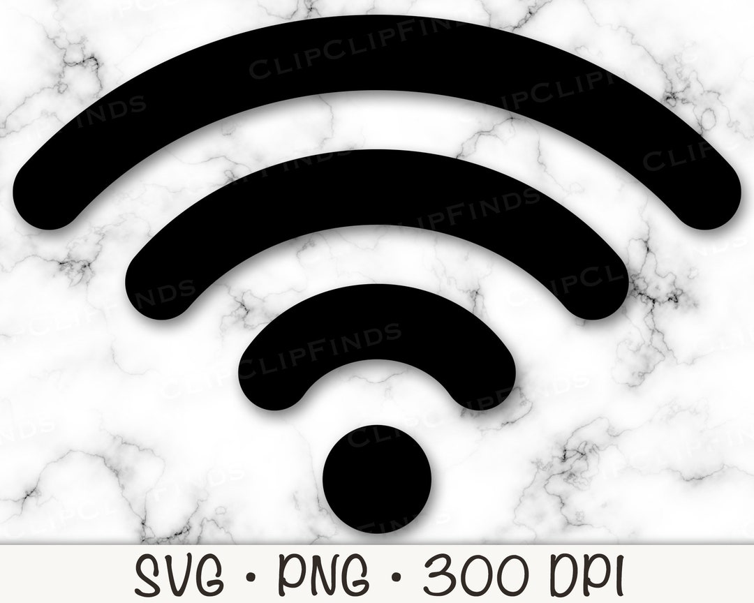 Wifi Icon SVG, Wifi Icon PNG, Instant Digital Download - Etsy