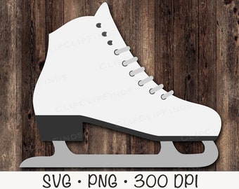 Ice Skate SVG Skate PNG Ice Skating Vector Ice Skate Shoes - Etsy