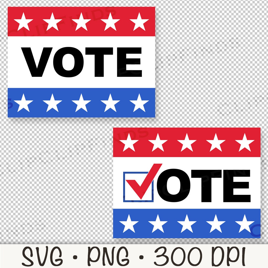 Vote SVG, Vote Circle PNG, Check Mark on Box, Political, Election ...